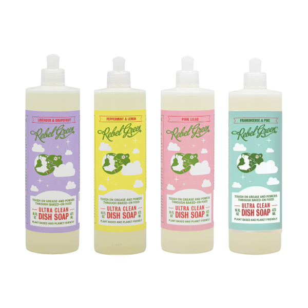 Super Deluxe Dish Soap - 16 oz Variety 4-Pack – Rebel Green